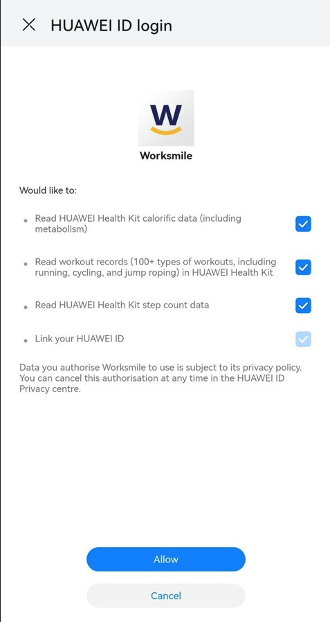 Huawei Health integration – Worksmile
